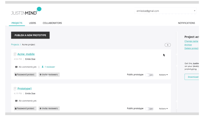 Support for JustInMind Prototypes – UserZoom GO
